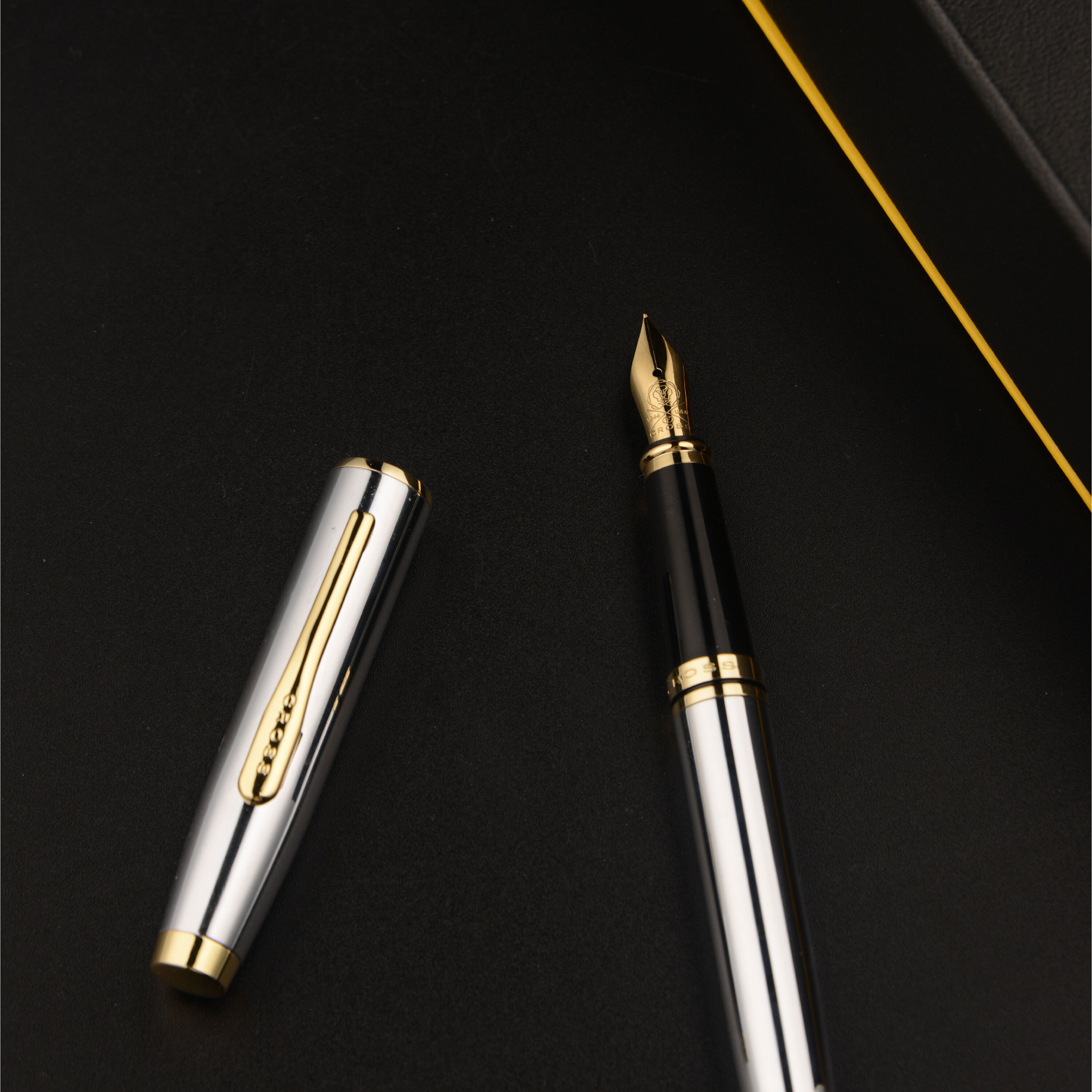 Free Engraving A.T CROSS Fountain Ballpoint Pen With Cross Gift Box ...