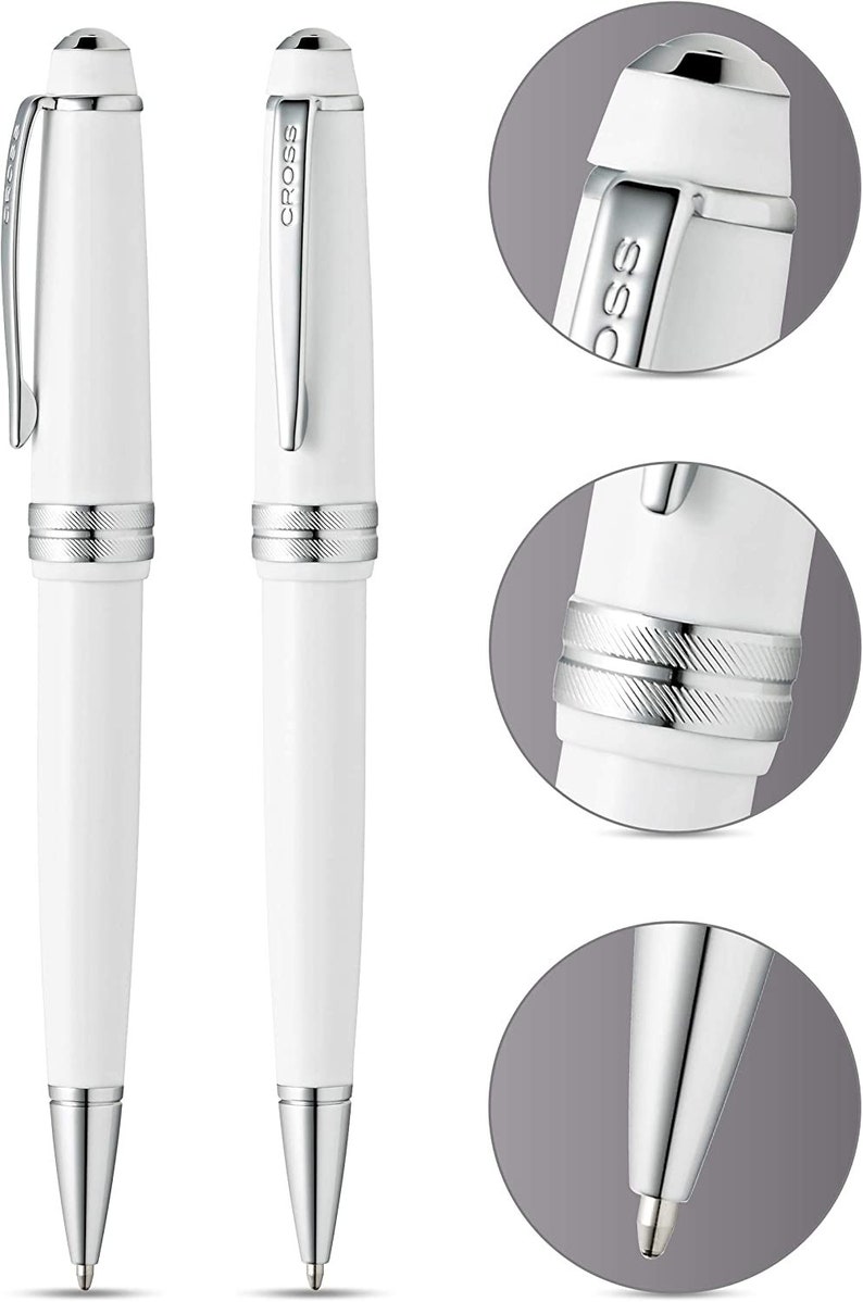 A.T CROSS Bailey Light Ballpoint Pen Silver Tone With Cross Gift Box ...