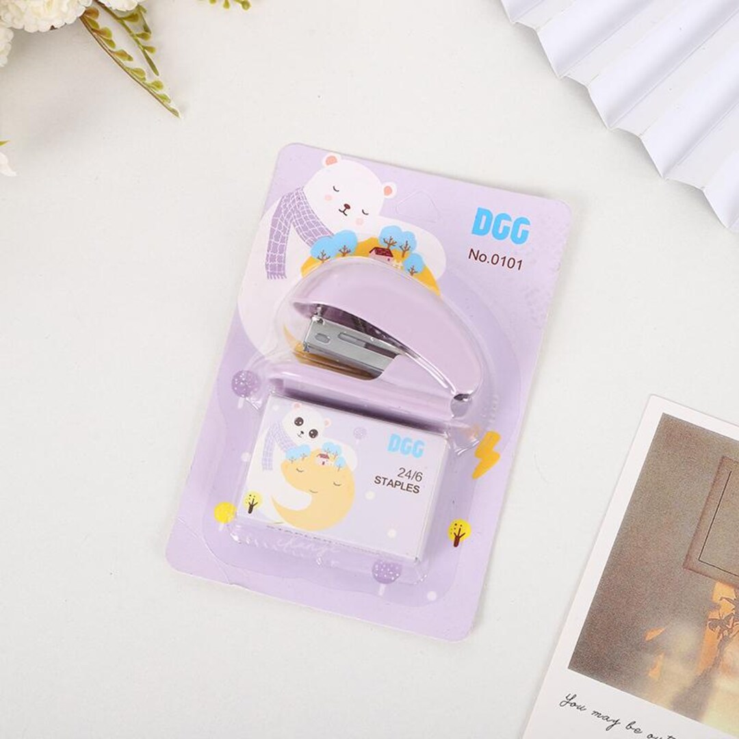 Cute Mini Stapler With 24/6 Staples (3 Colours Availble) - Etsy