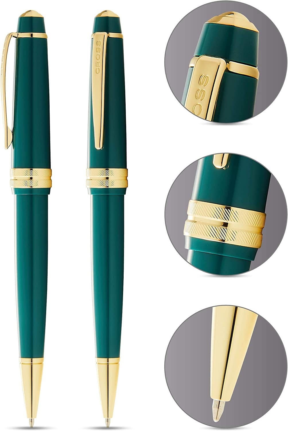 A.T CROSS Bailey Light Ballpoint Pen Gold Tone With Cross Gift Box ...