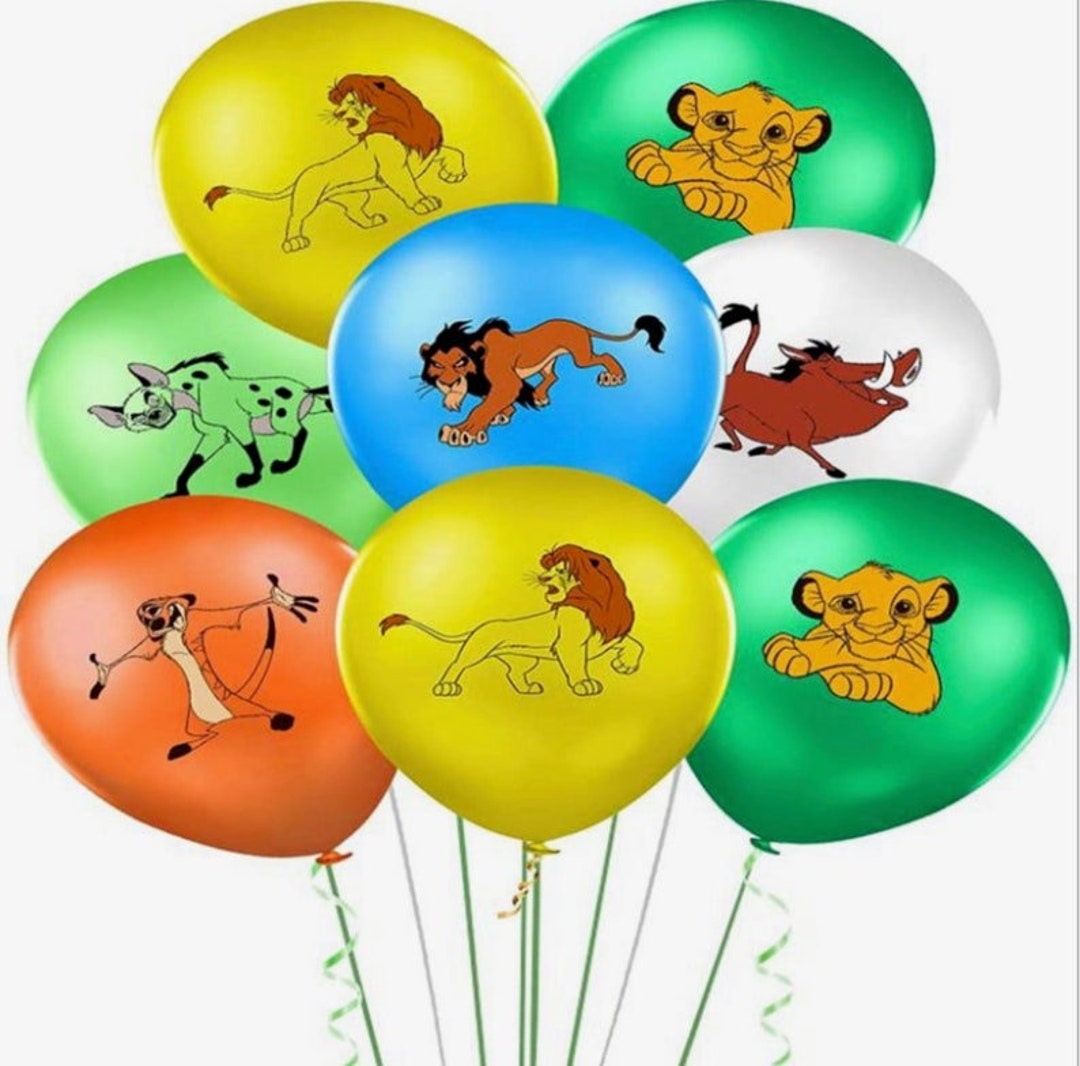 Lion Balloons Lion Party Supplies Building Lion Birthday Party Favors ...