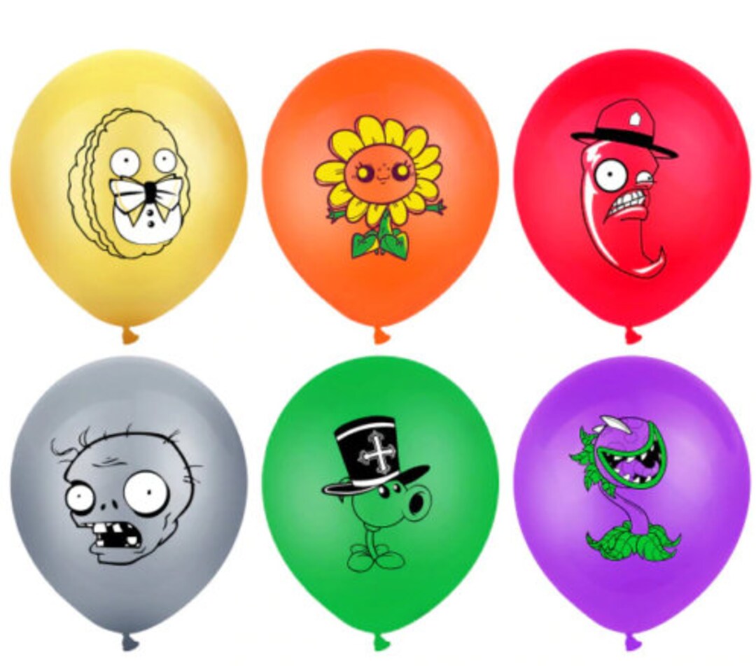 Plants Versus Zombies Balloons Plants Vs. Zombies Party Supplies ...