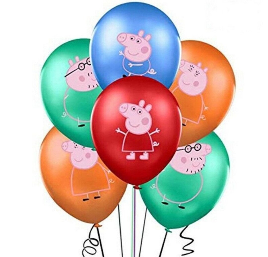Pig Balloons Pig Party Supplies Pig Birthday Party Favors 12 Pcs. Latex ...
