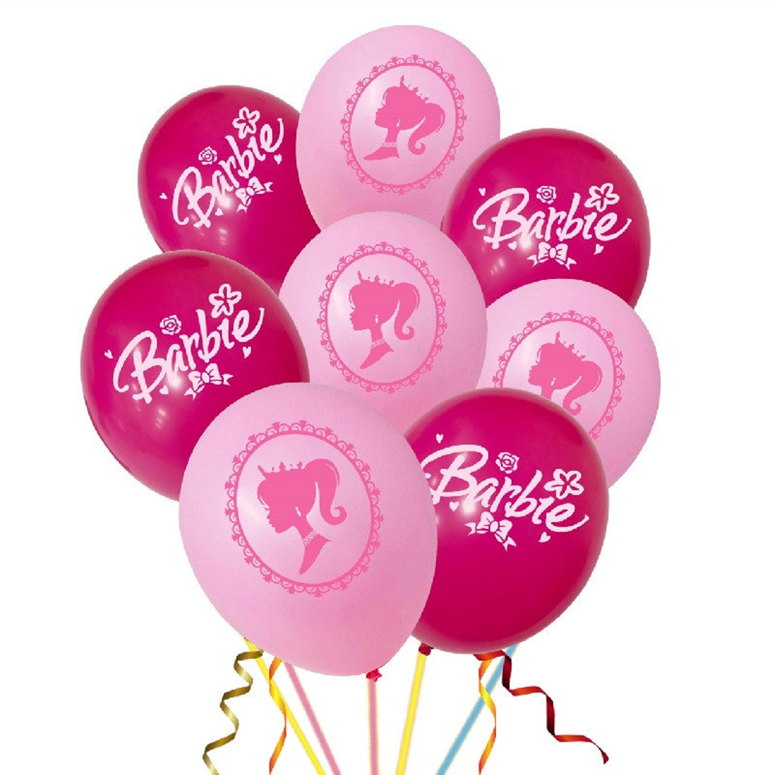 Doll Party Balloons Doll Party Supplies Birthday Party Favors - 10 Pcs ...