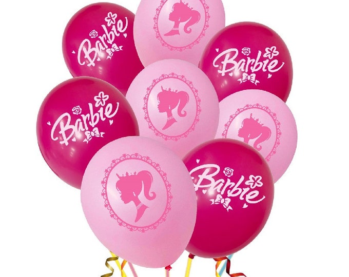 Doll Party Balloons Doll Party Supplies Birthday Party Favors - 10 Pcs ...