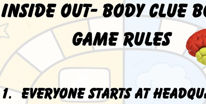Body Clue- Inside Out Board Game - Etsy