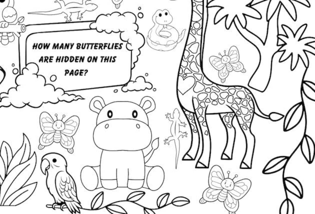 Mindfulness Colouring - Jungle Theme - Etsy