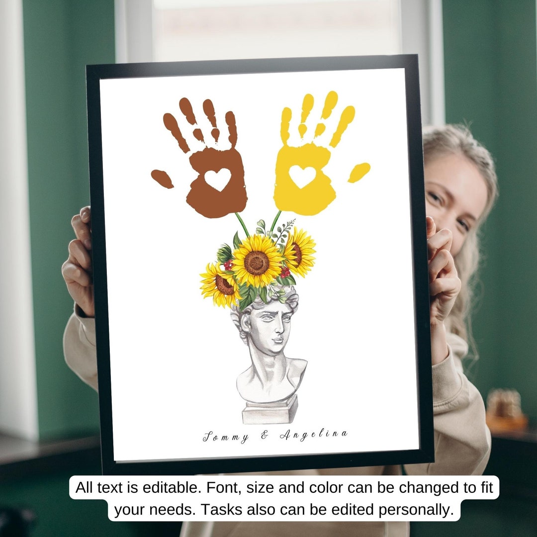 Teacher Appreciation Gift, Handprint Craft Printable, Diy Craft for ...