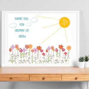 Personalized Teacher Appreciation Gift: Thank You Printableback to ...