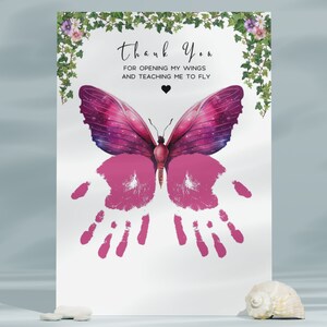 Butterfly Handprint Teacher Appreciation Gift: DIY Kid Craft (digital ...