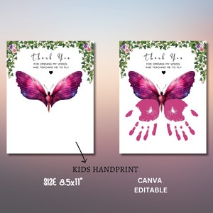 Butterfly Handprint Teacher Appreciation Gift: DIY Kid Craft (digital ...