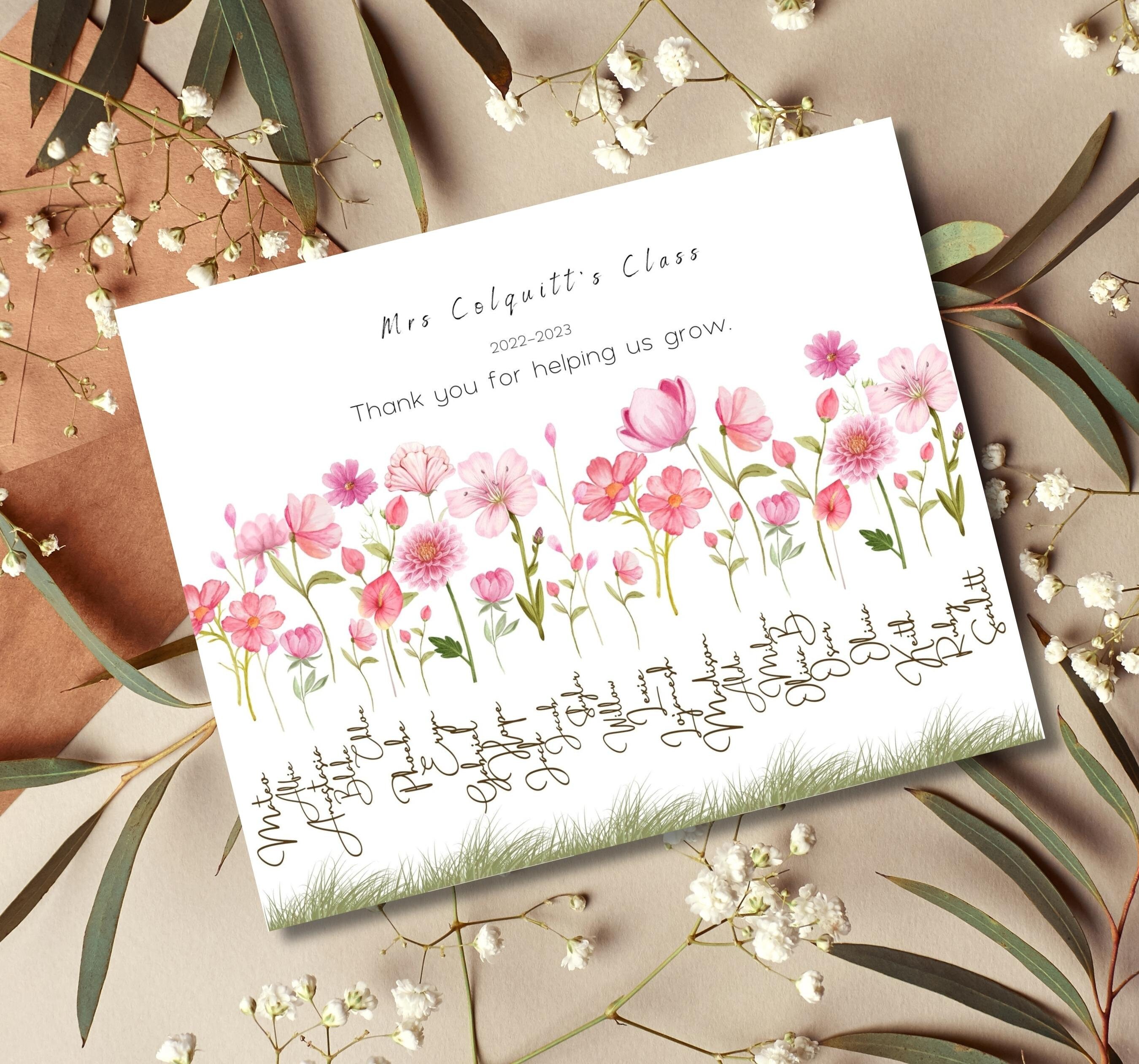 Teacher Appreciation Gift From Class Personalized End of - Etsy