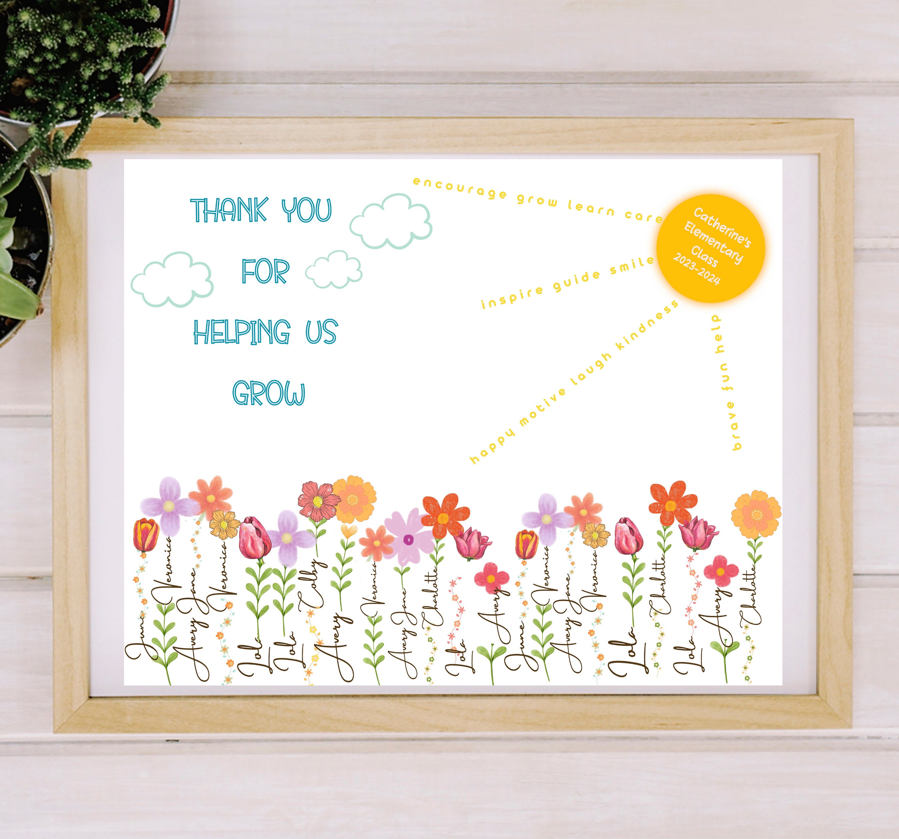 Personalized Teacher Appreciation Gift: Thank You Printableback to ...