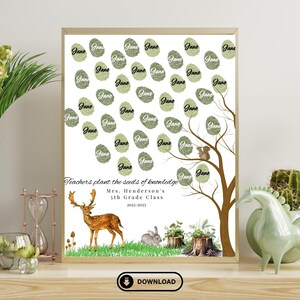 Personalised Class Gift With Names, Thank You Teacher, Back to School ...