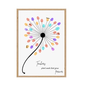Personalized Teacher Appreciation Fingerprint Gift: Plant Seeds ...