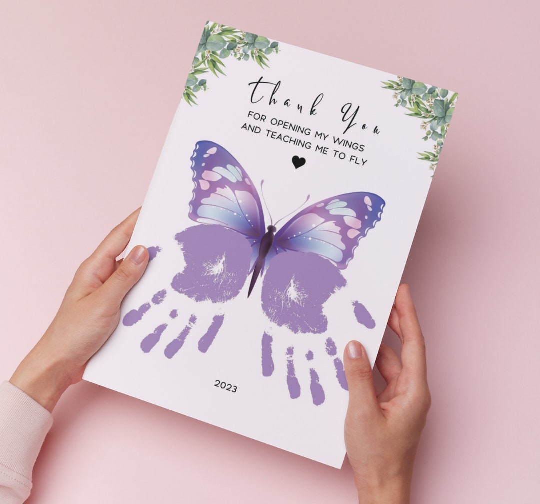 Butterfly Handprint Art: Mother's Day DIY Craft (digital Download) - Etsy