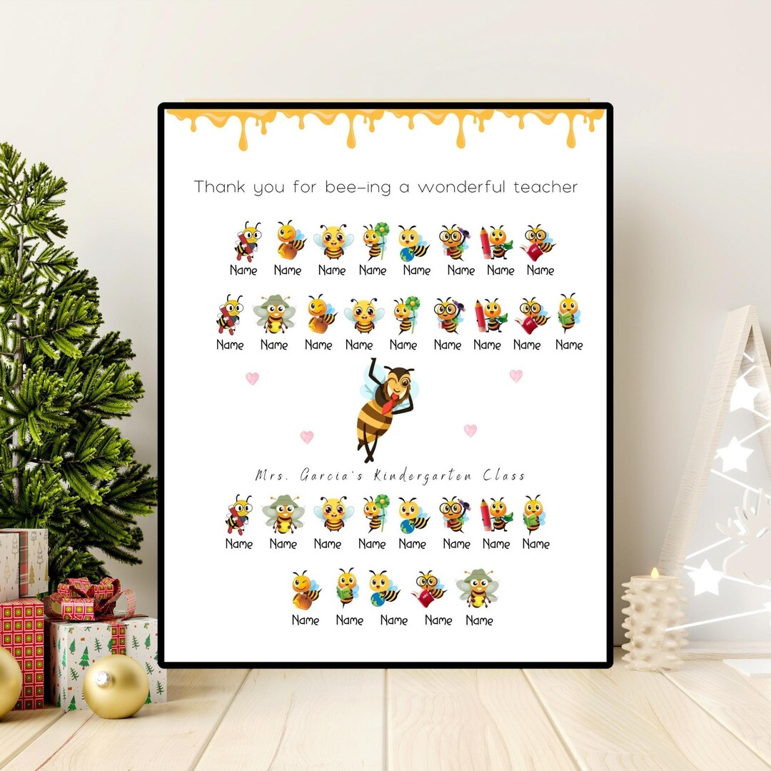 Teacher Appreciation Gift From Class Personalized Teachers Plant Seeds ...