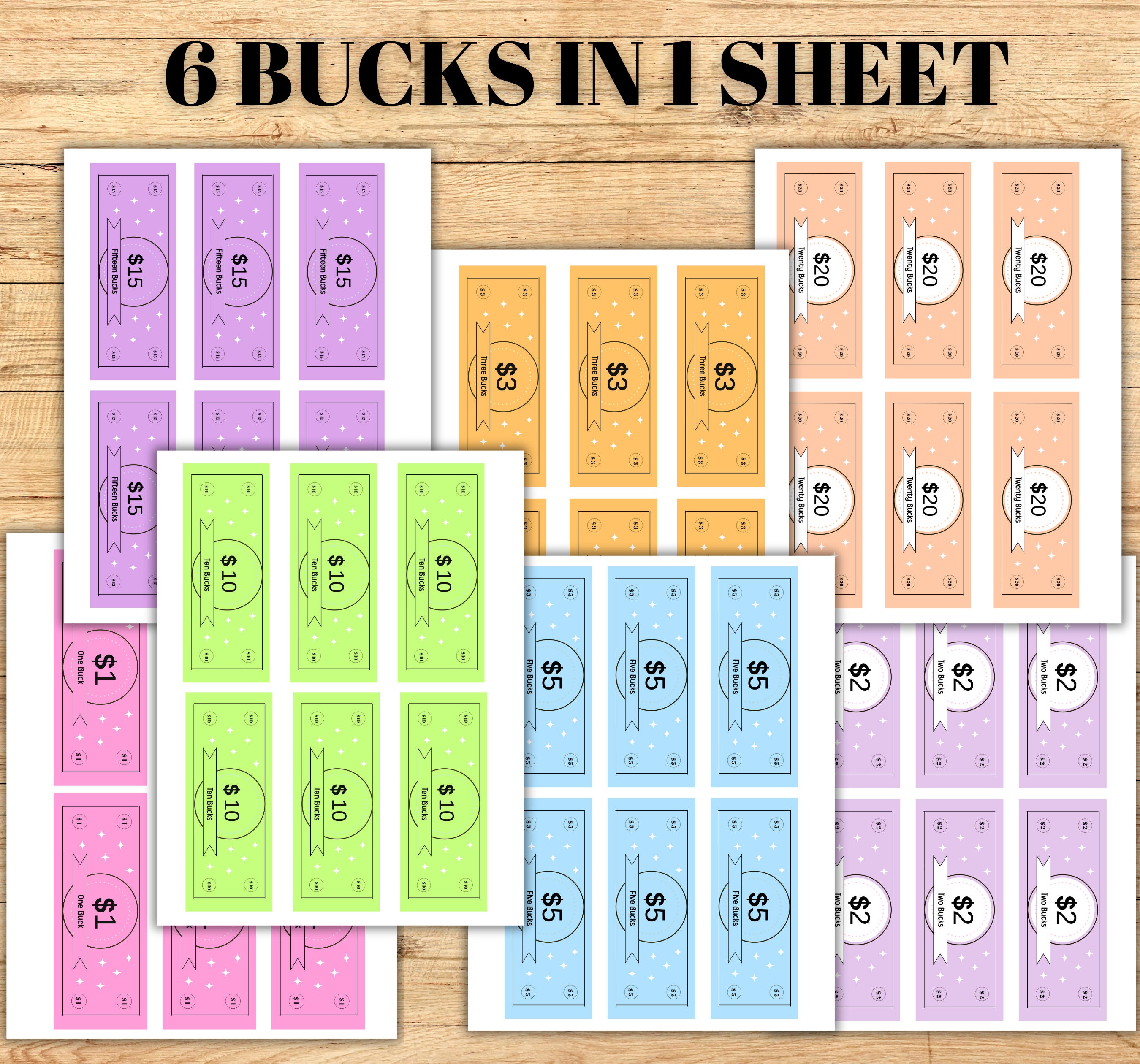 Editable Kids Reward Bucks Printable Reward Bucks Good Behavior Bucks ...