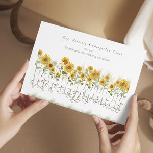 Teacher Appreciation Gift From Class, Personalized Teachers Plant Seeds ...