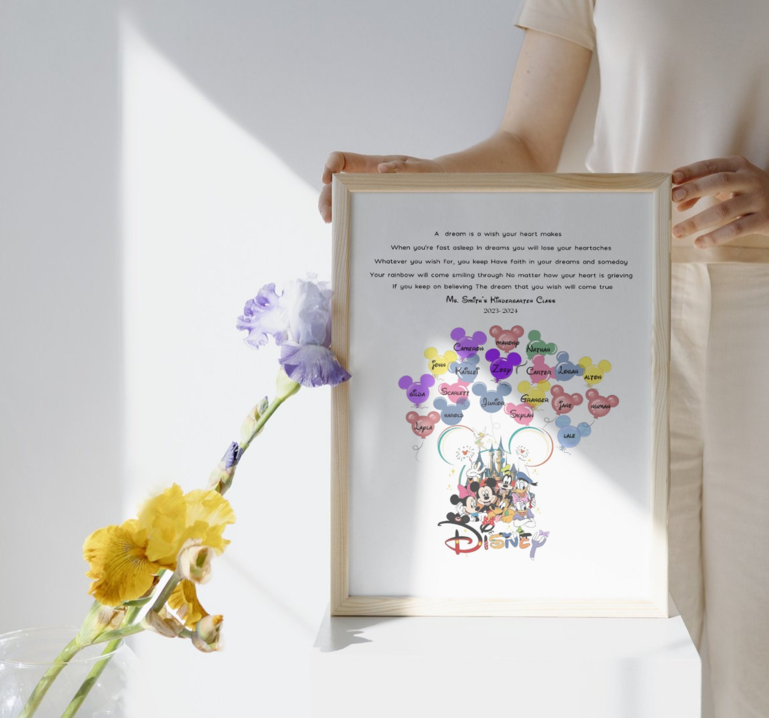 Personalised Class Gift With Names, Thank You Teacher, End of Year Gift ...