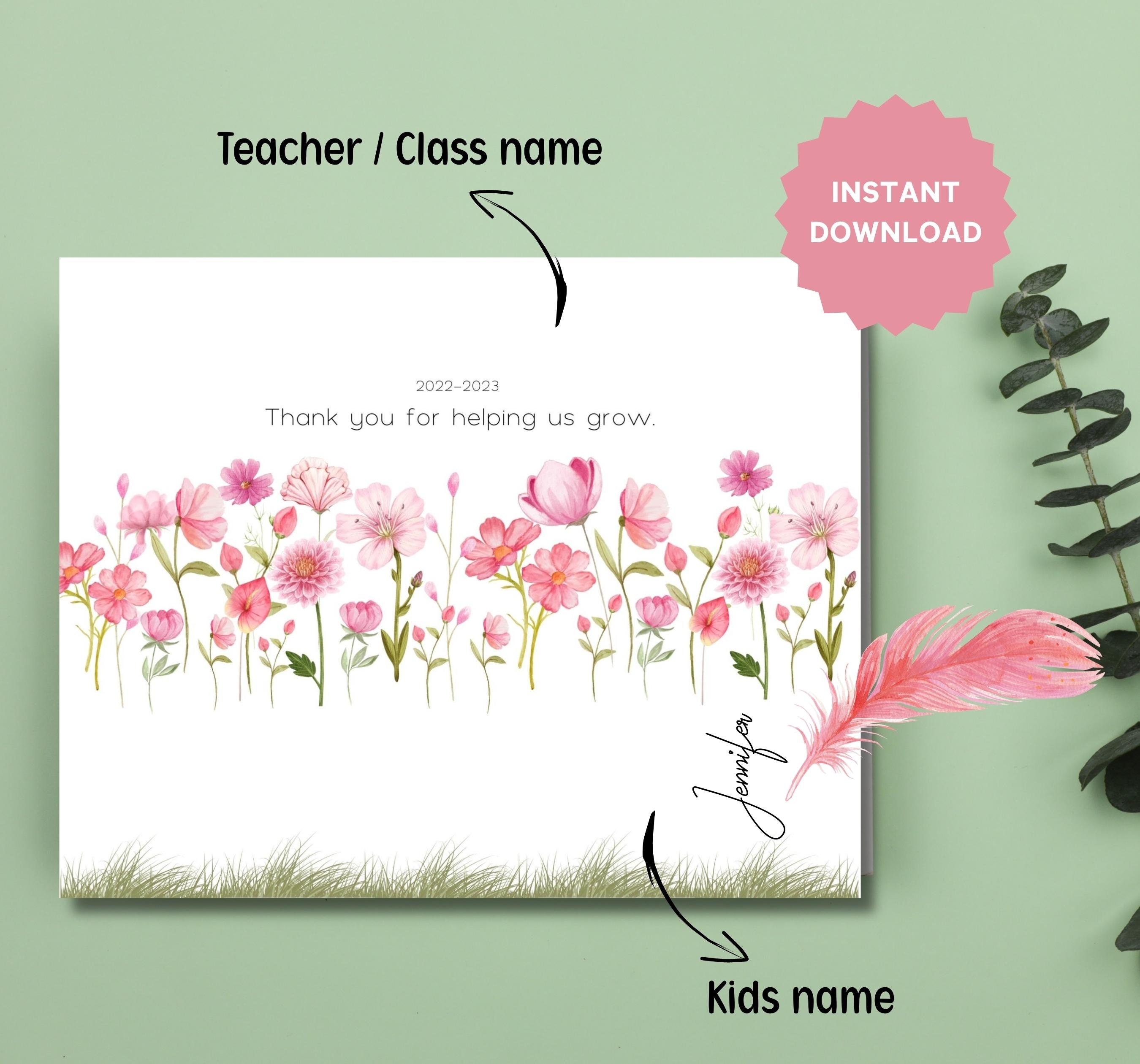 Teacher Appreciation Gift From Class Personalized End of - Etsy