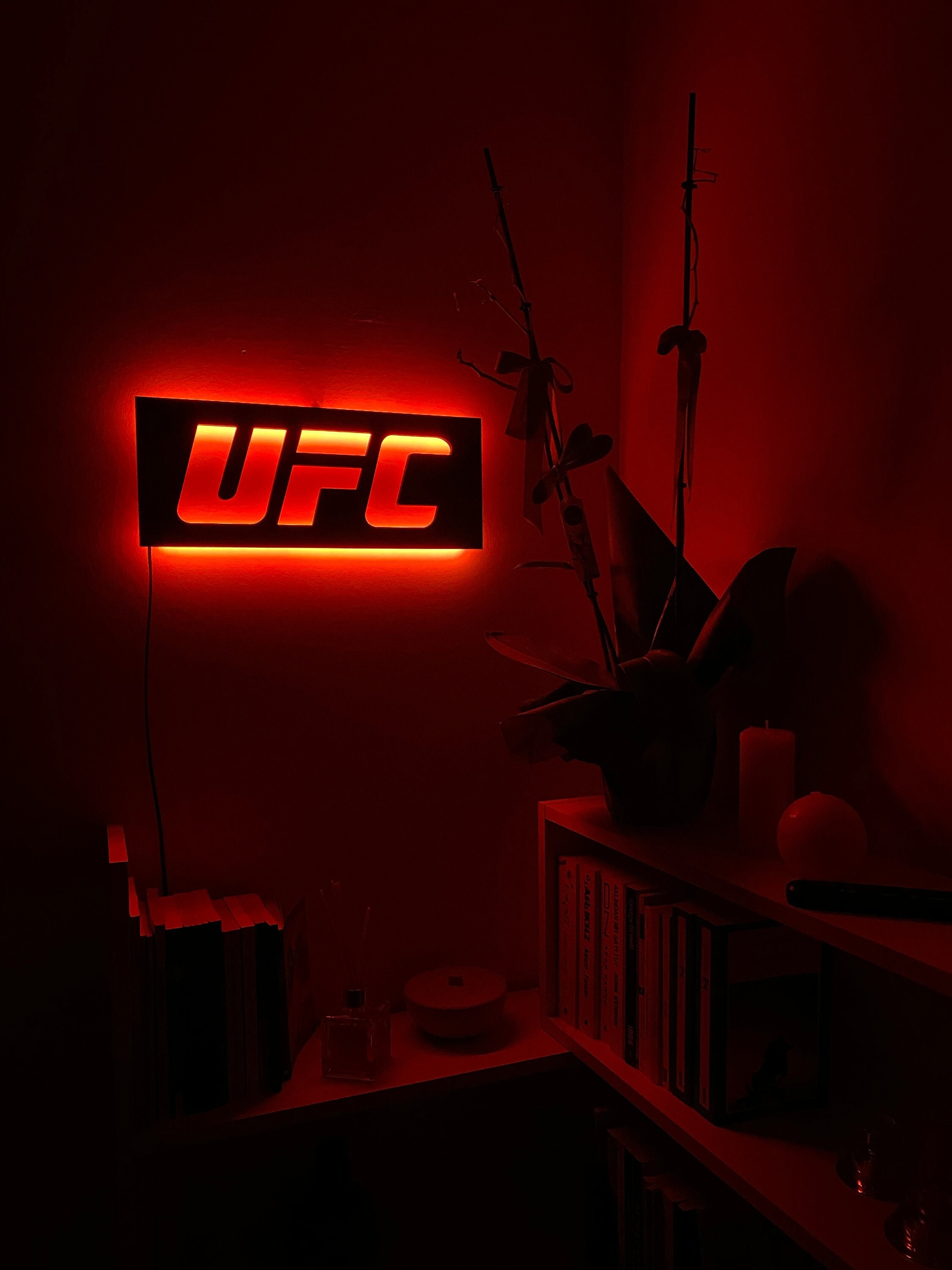 Ufc Led Signufc Wall Decorufc Neon Signled Wall Art - Etsy