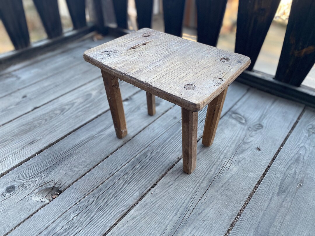 Vintage Wooden Little Chair Old Primitive - Etsy