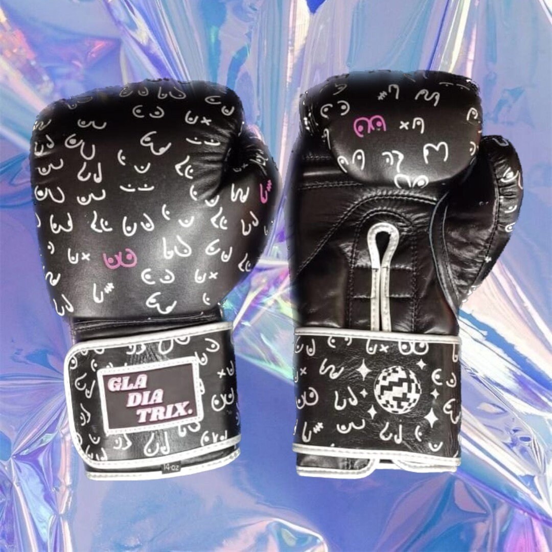 Black Boxing Gloves Leather Boxing Gloves Girls Boxing - Etsy