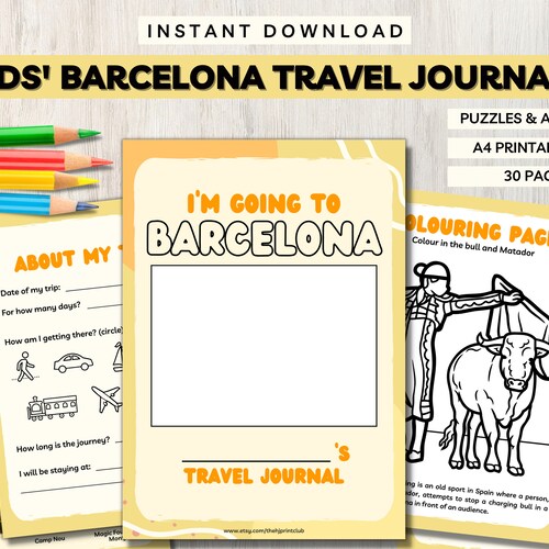 Kids Travel Journal Travel Diary Printable Vacation Journal - Etsy