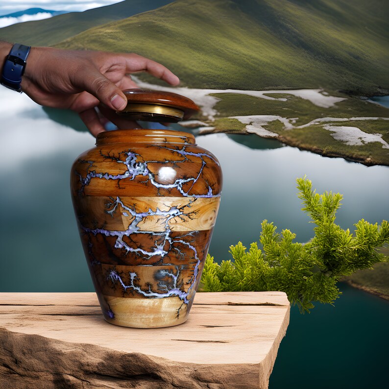 Best Elegant Wooden Urns for Human Ashes Adult Sized Boxes Premium ...