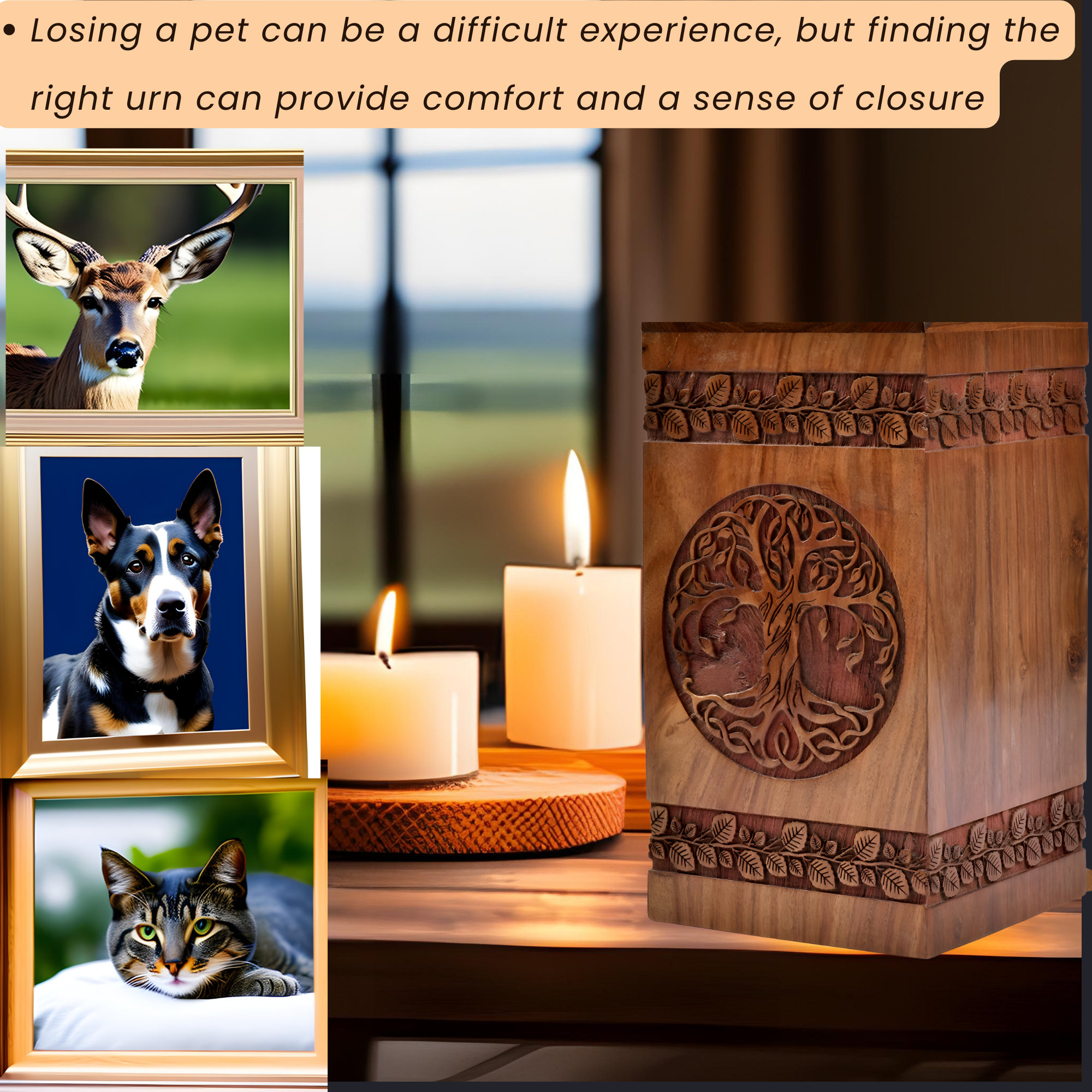 Urn for Human Ashes Cremate Box Ashes Box Memorial Box Wooden Urn Adult ...