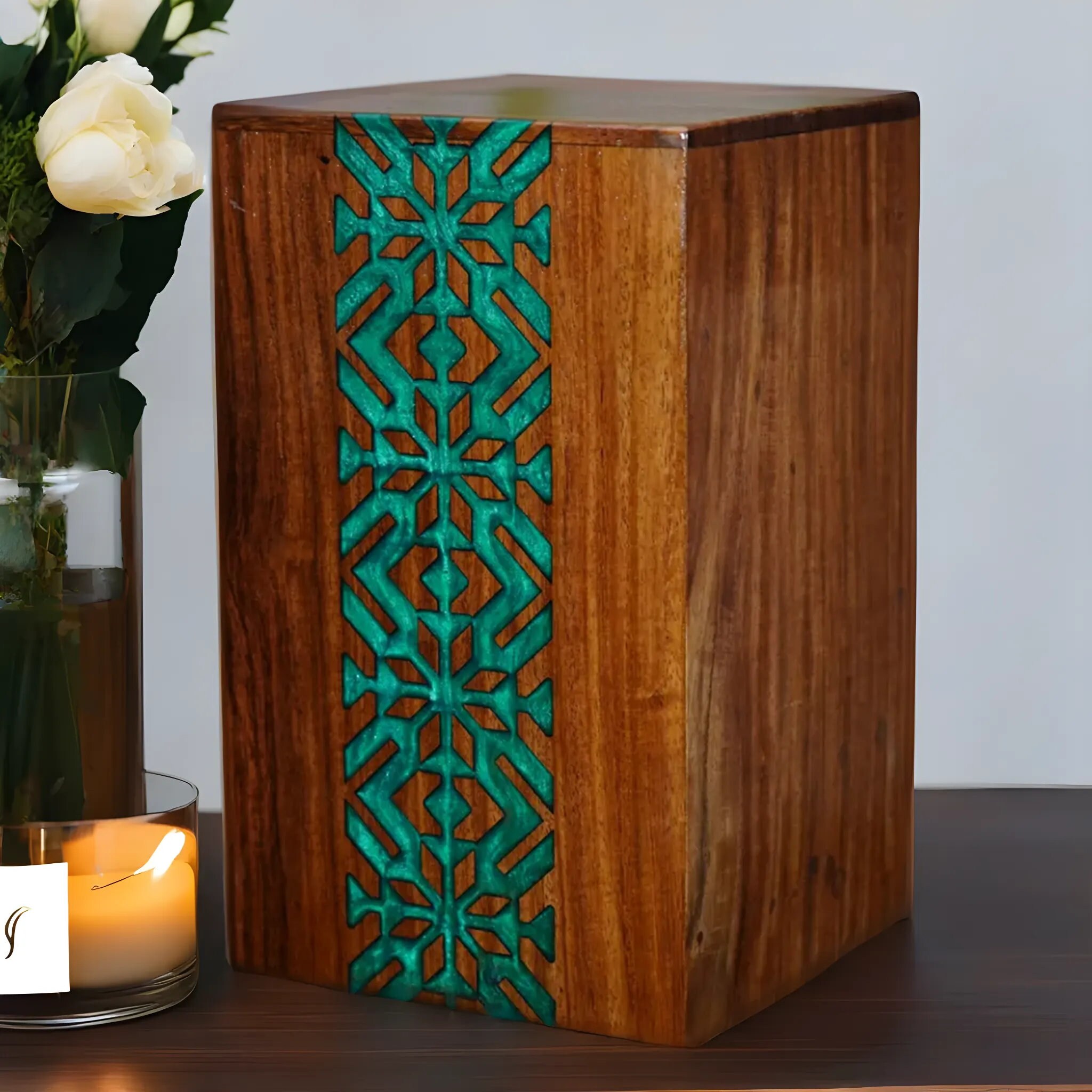 Rasin Urn for Human Ashes Funeral Urn Burial Urn Box Cremation Urn Box ...