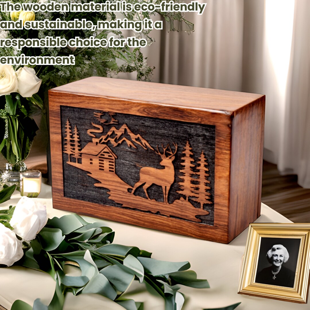 Urn for Human Ashes Funeral Urn Burial Urn Box Cremation Urn Box Adult ...