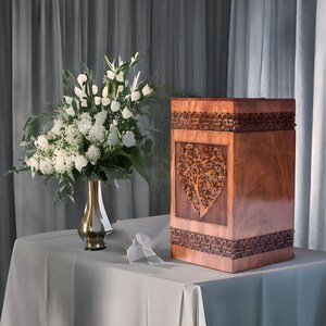 Urn for Human Ashes Wooden Box Ashes Box for Our Loved One Cremation ...