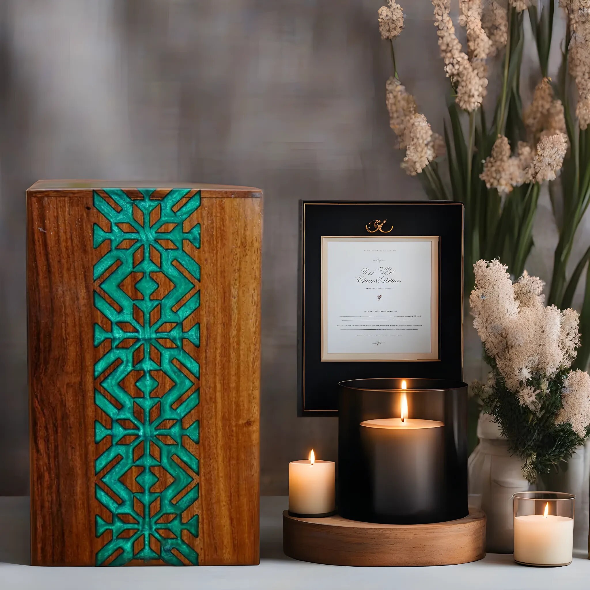 Rasin Urn for Human Ashes Funeral Urn Burial Urn Box Cremation Urn Box ...