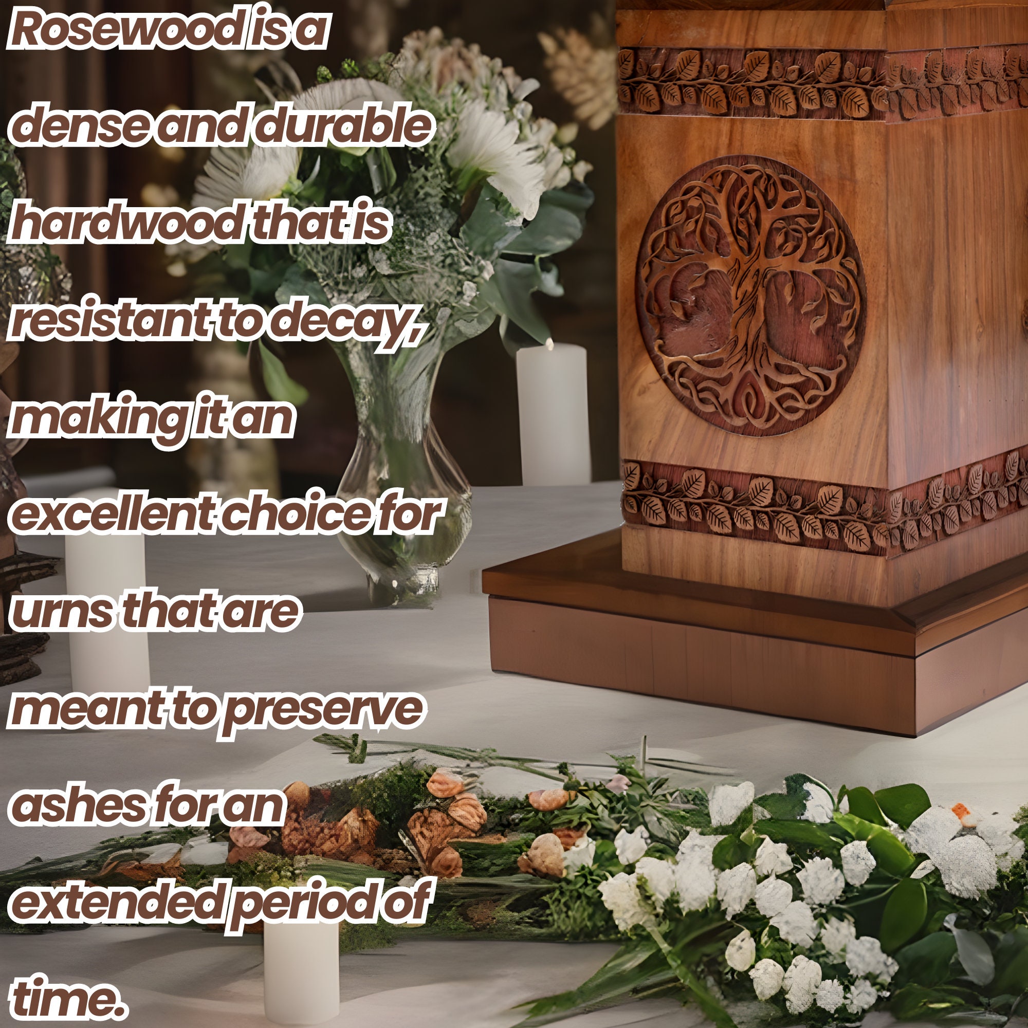 Urn for Human Ashes Cremate Box Ashes Box Memorial Box Wooden Urn Adult ...
