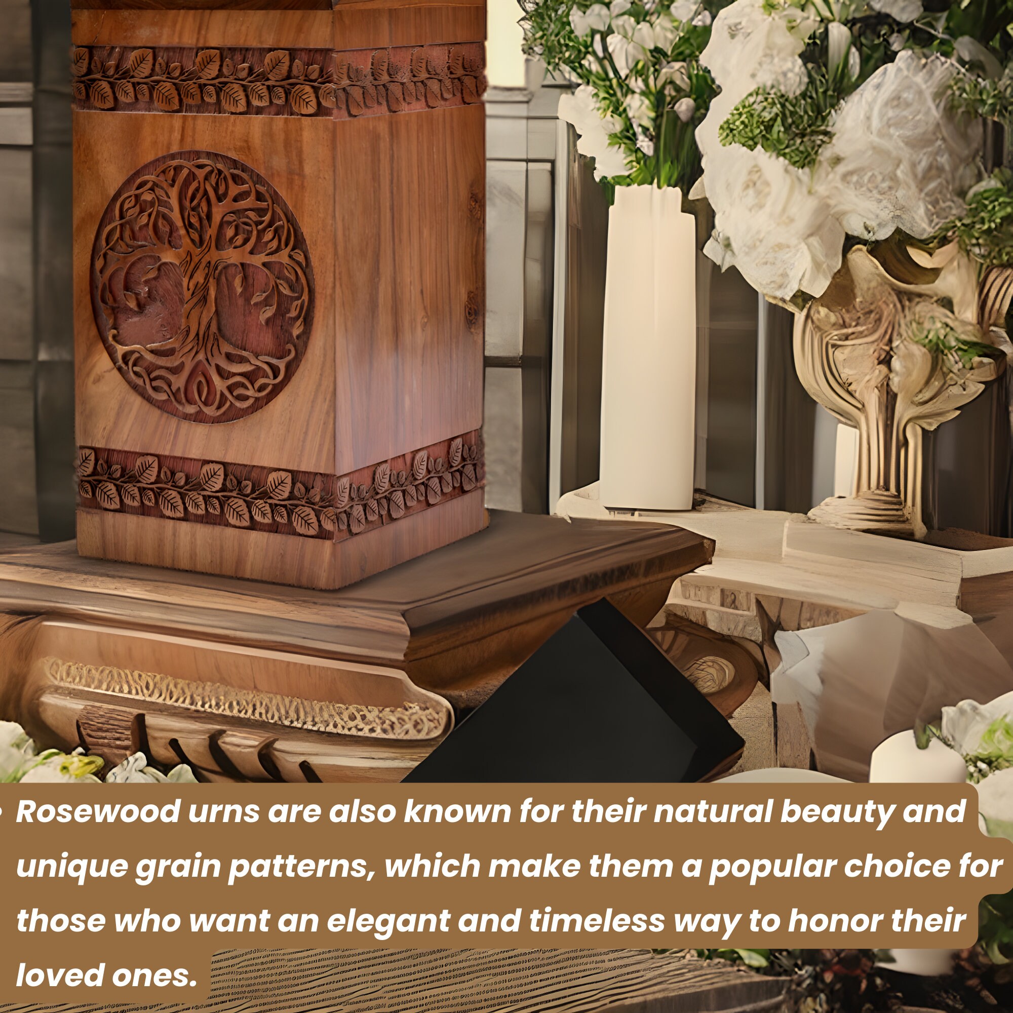 Urn for Human Ashes Cremate Box Ashes Box Memorial Box Wooden Urn Adult ...