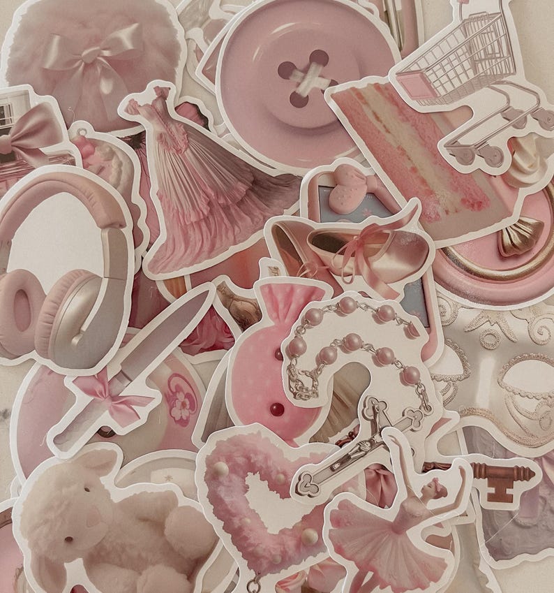 Coquette Sticker Pack, Random Stickers, Assorted Sticker Pack, Junk ...