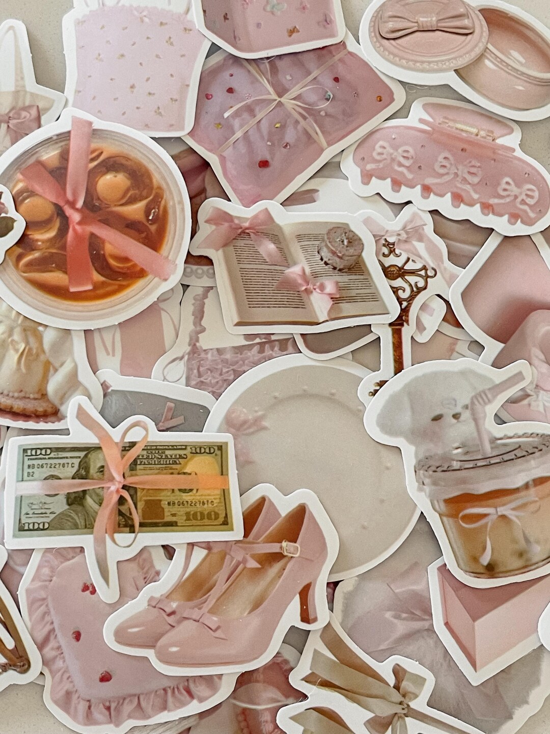 Coquette Sticker Pack, Assorted Sticker Pack, Junk Journaling ...