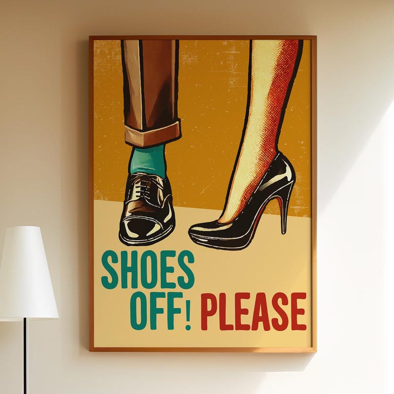 Take off Shoes Sign - Etsy