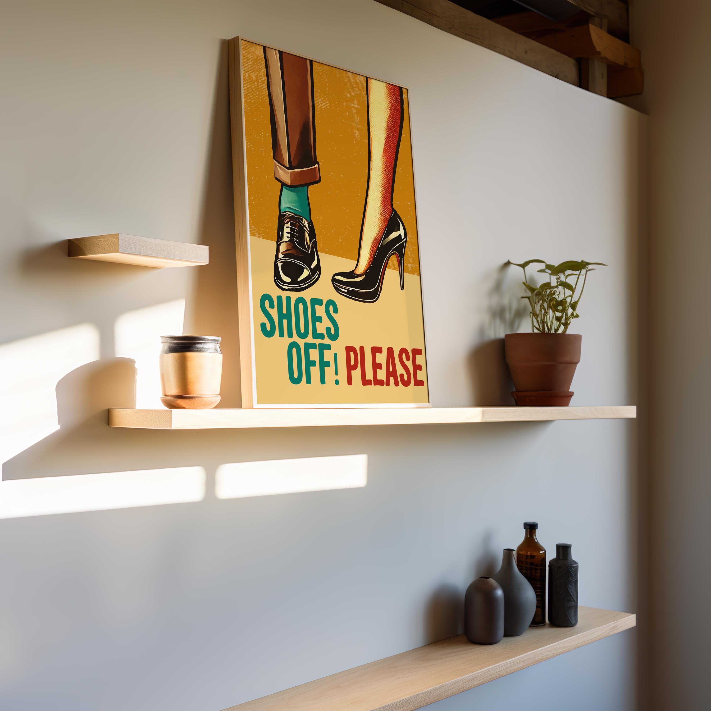 Printable No Shoes Sign, No Shoes Allowed Sign, Remove Your Shoes, Take ...