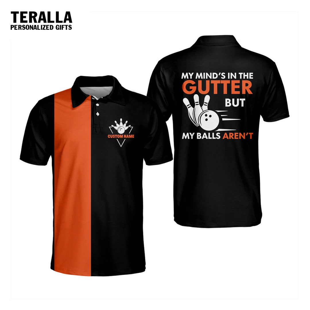 Custom Funny Bowling Shirts for Men Retro Bowling Polo Shirts Short ...