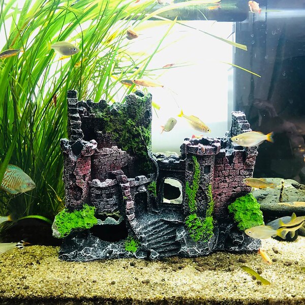 Large Aquarium Castle - Etsy