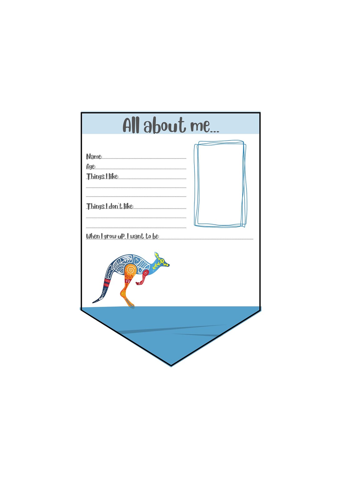 EDITABLE: All About Me... Bunting - 5 Colours - Etsy Australia