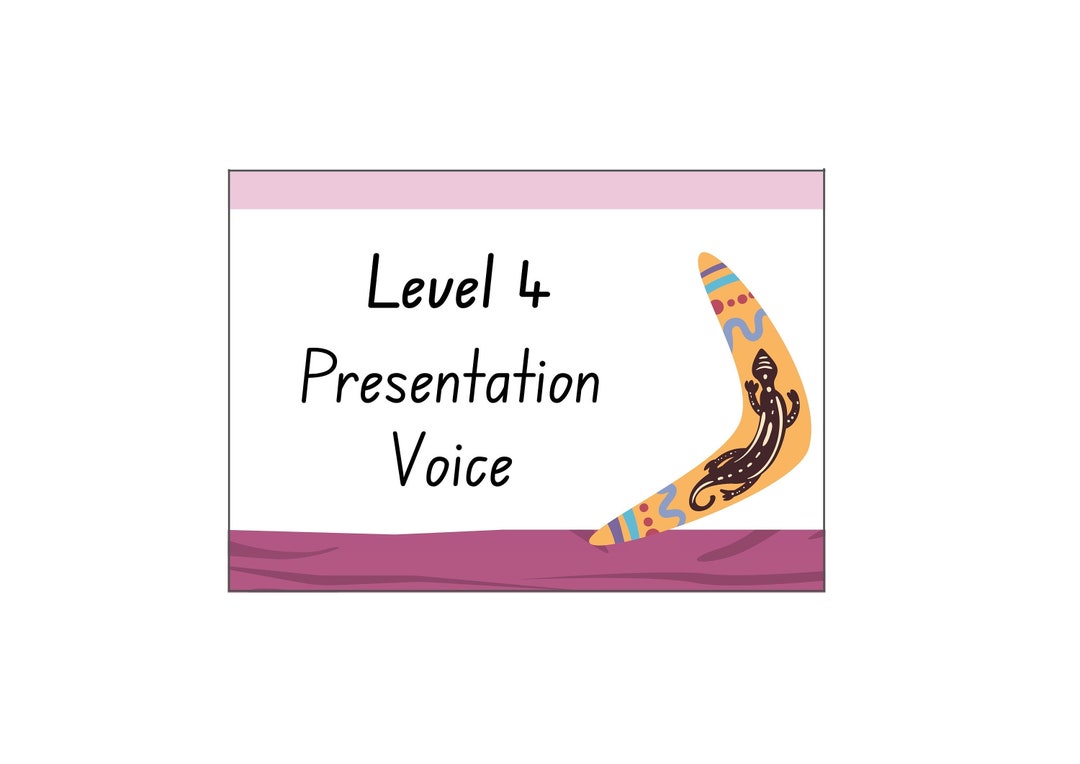 EDITABLE: Voice-level Cards in NSW & ACT Foundation Font - 5 Colours - Etsy
