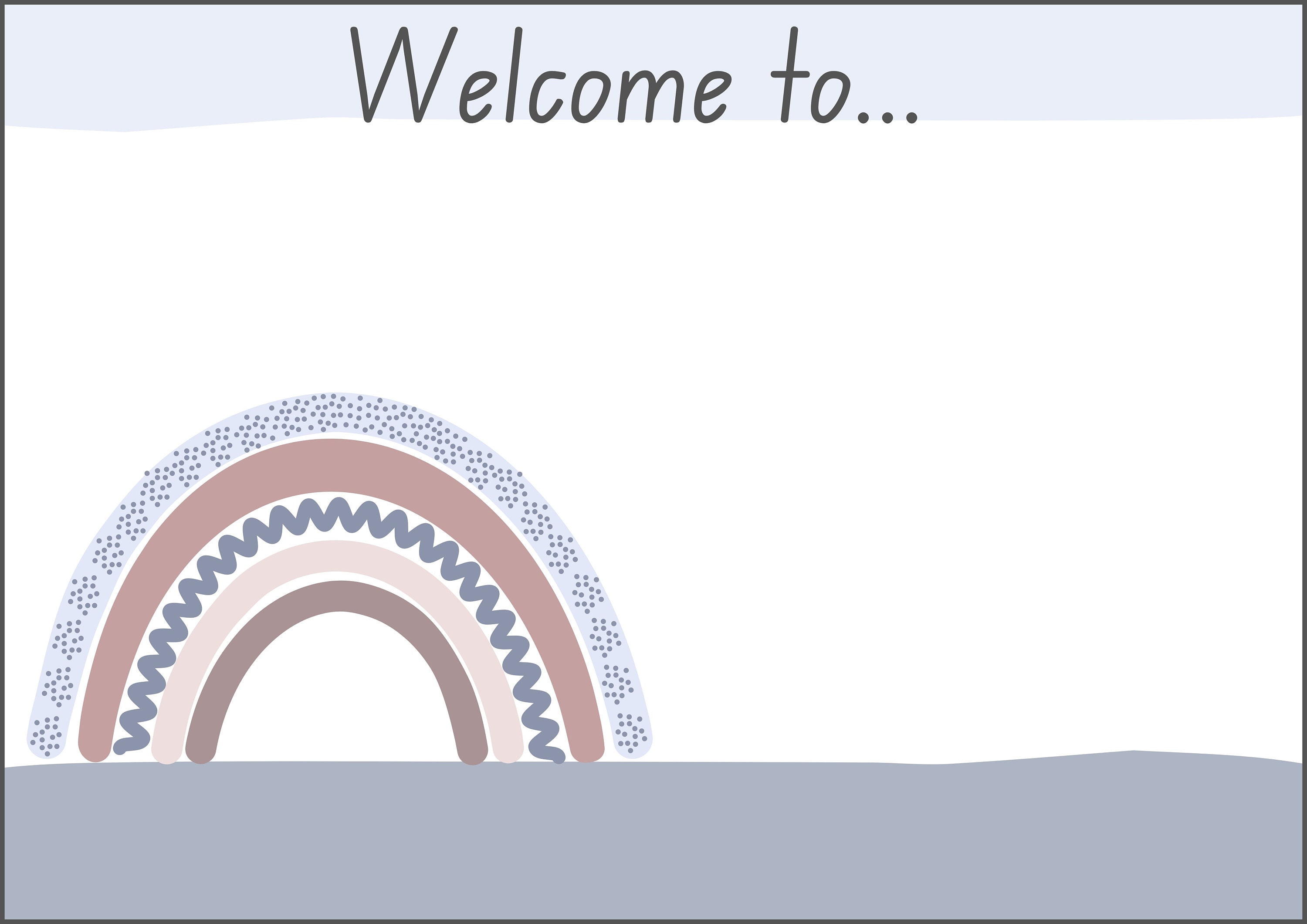 Boho Rainbow: Welcome to Our Class Door Sign in NSW and ACT Education ...