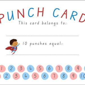 EDITABLE: 10,20,30 and 40 Hole Punch/stamp Cards in NSW & ACT ...
