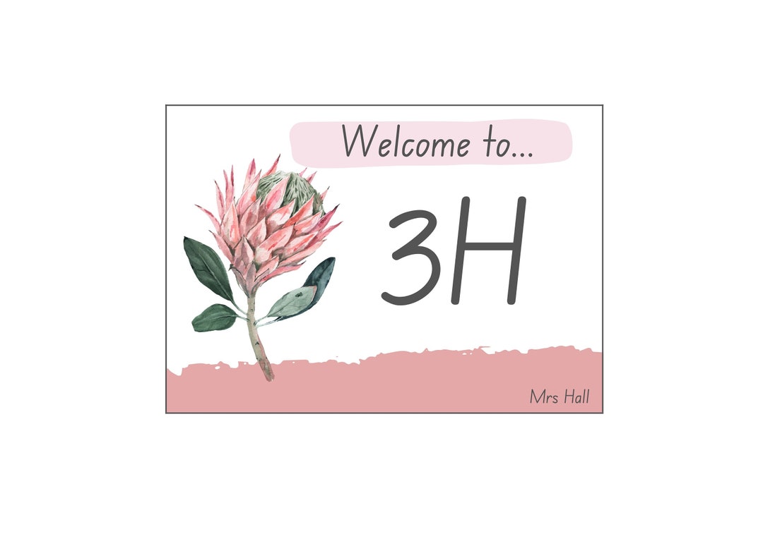 EDITABLE: Welcome to Our Class Door Sign in NSW and ACT Education ...