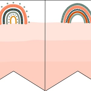 EDITABLE: Decorative Banners - Multiple Styles - Peach & Sage - Etsy