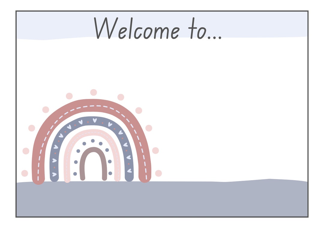 Boho Rainbow: Welcome to Our Class Door Sign in NSW and ACT Education ...